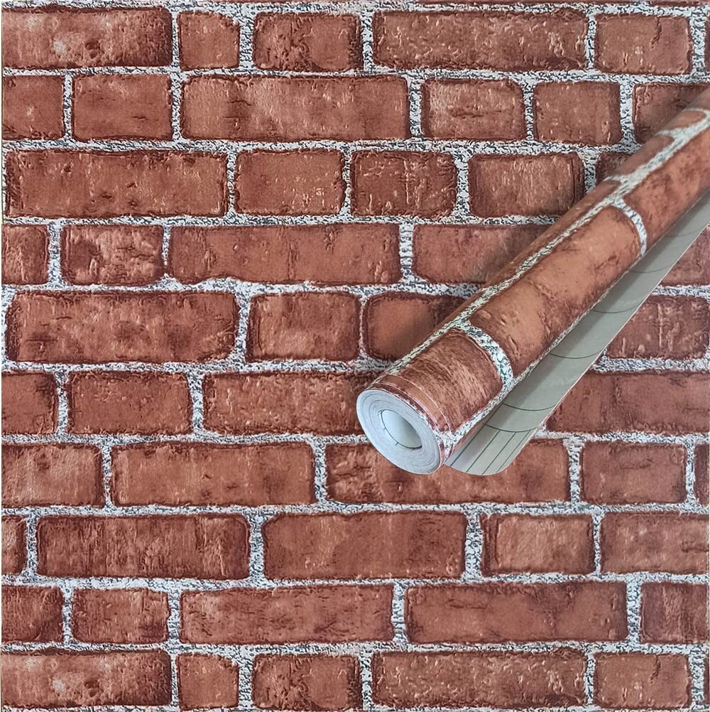 3D Stone Wallpaper Self-Adhesive Contact Paper Brick Peel and Stick ...