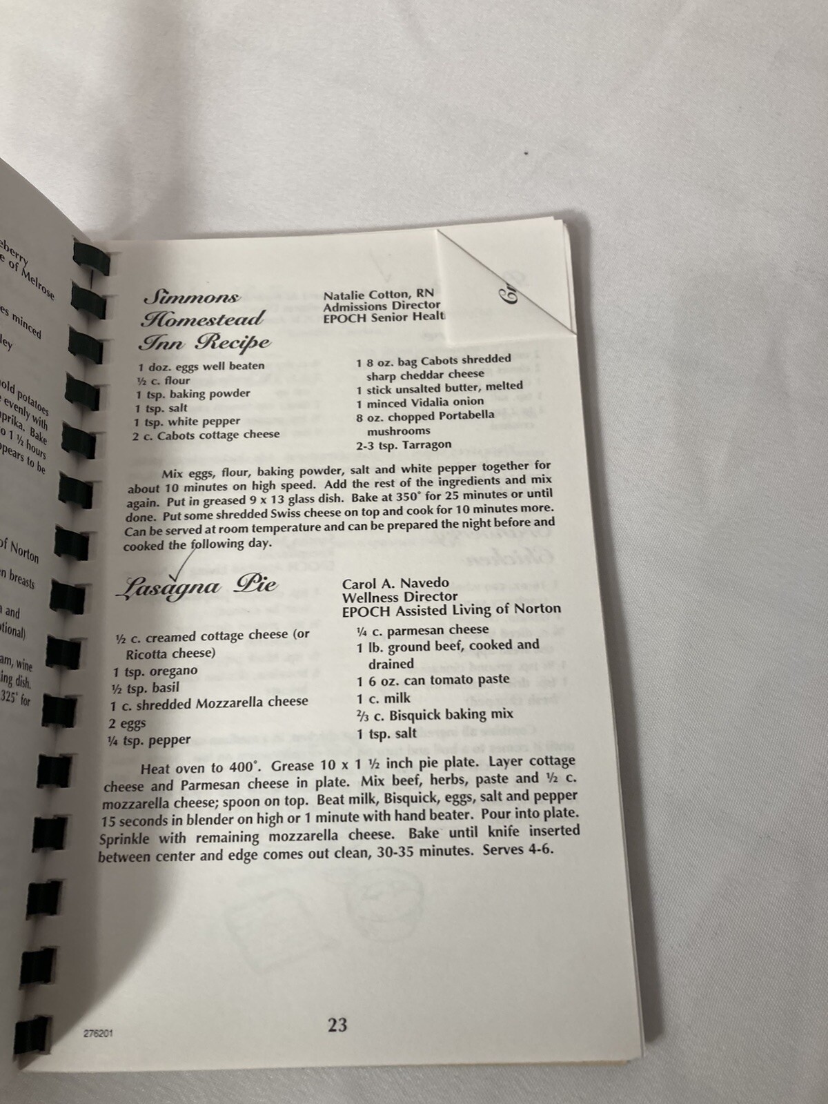 tastes for all seasons enoch senior living cookbook | eBay