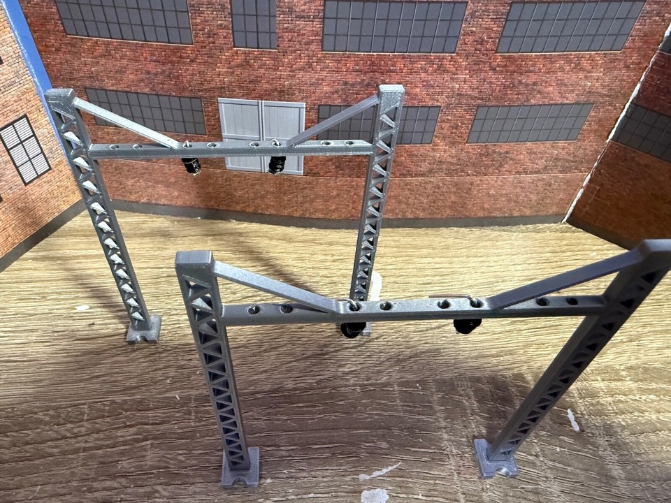HO Scale Catenary Pole Double Overhead Power Line Holder for Model ...