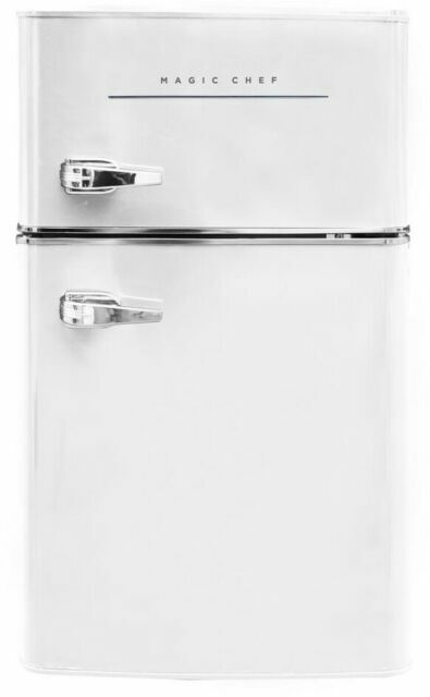 Magic Chef HMCR320WE 2 Door Retro Mini Refrigerator - White for sale ...