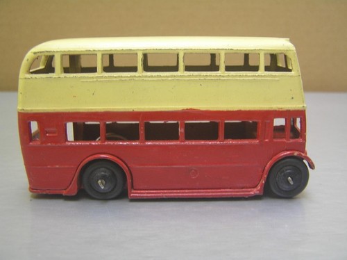 Dinky Toys 29C AEC Double Decker bus red and cream made in England VGC ...