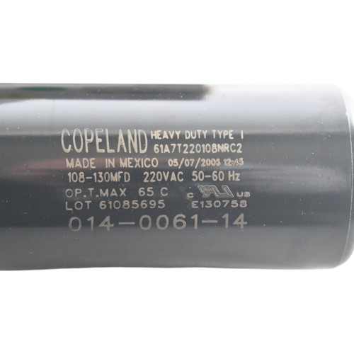 NEW Copeland 108-130 MFD Round Start Capacitor (220V) 914-0008-66 | eBay