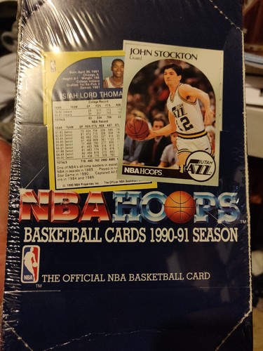 1990-91 NBA HOOPS Series 1 Basketball Cards Factory Sealed Box, Michael ...
