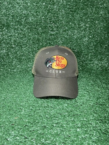 Vintage Bass Pro Shops Club Baseball Hat Dad Cap Olive Green Adjustable ...