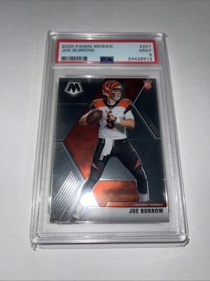 2020 Panini Mosaic #201 Joe Burrow RC Rookie Card NFL Bengals PSA 9 | eBay