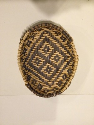 Hopi basket sifter w/sumac rim tutsiya 14X10 oval | eBay
