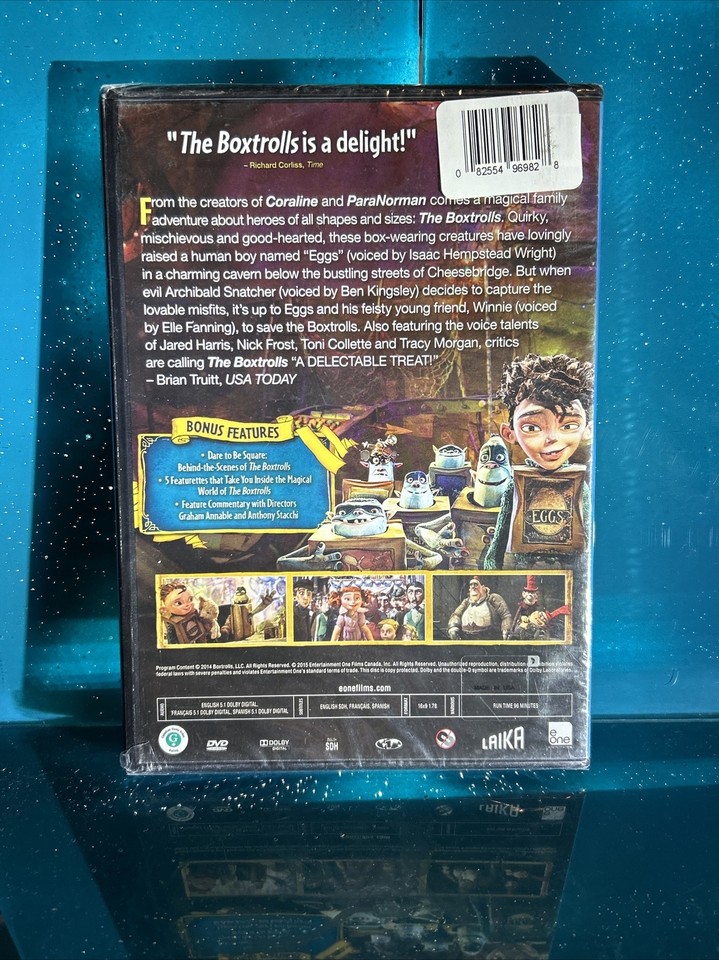 The Boxtrolls DVD, 2015 NEW Ben Kingsley Isaac Hempstead Wright Cartoon ...