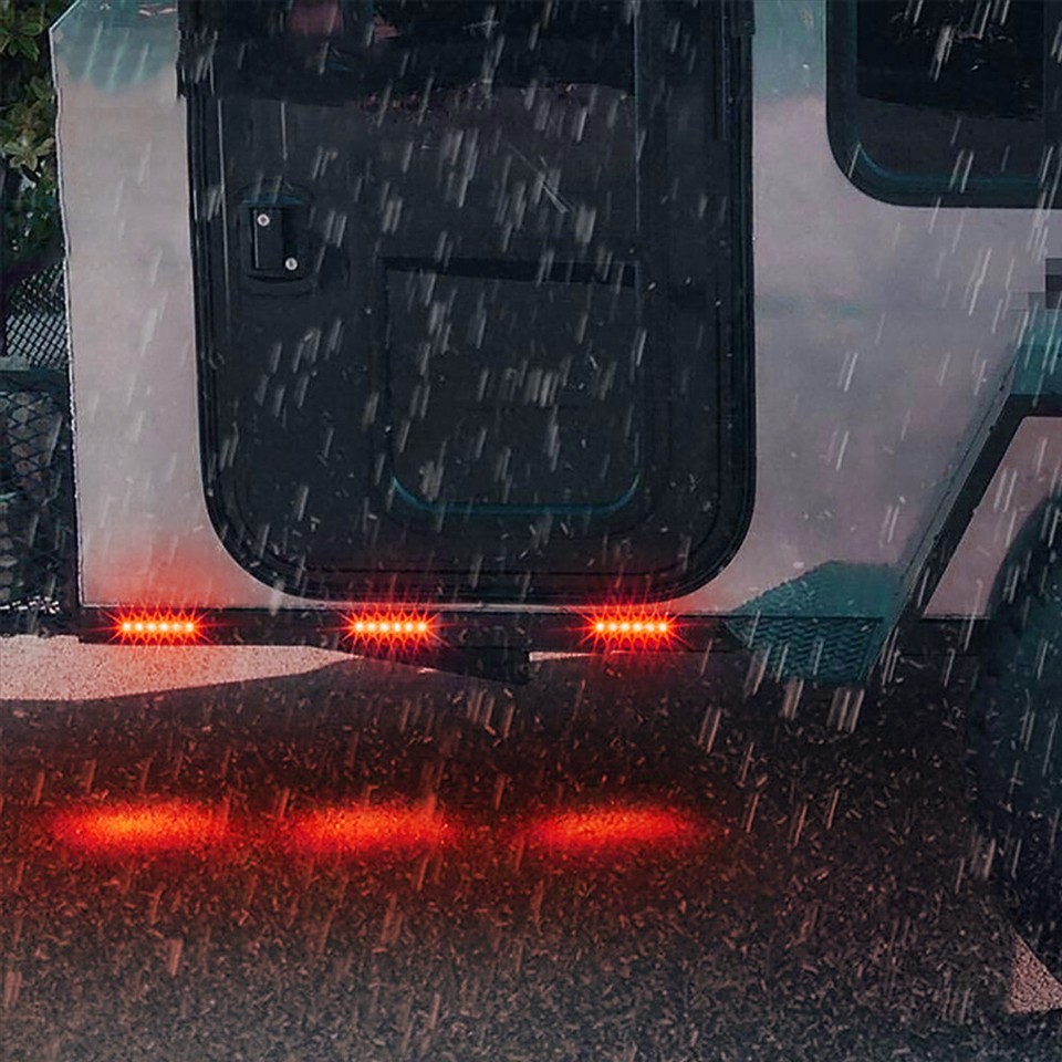 Amber/Red Smoked Strip LED Running Light For Trailer Signal light ...