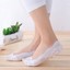 5x Lady Socks Liner Invisible Lace Cotton Hosiery Boat Low Cut Footies ...