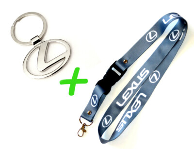 2 in 1 Combo Package LEXUS Lanyards and Stainless Steel Key Chain ...