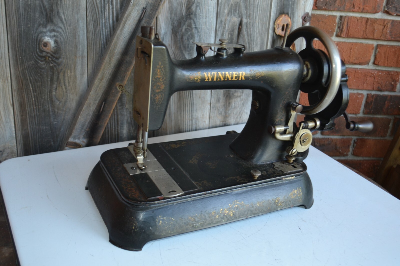Antique Winner Sewing Machine Hand Crank | eBay