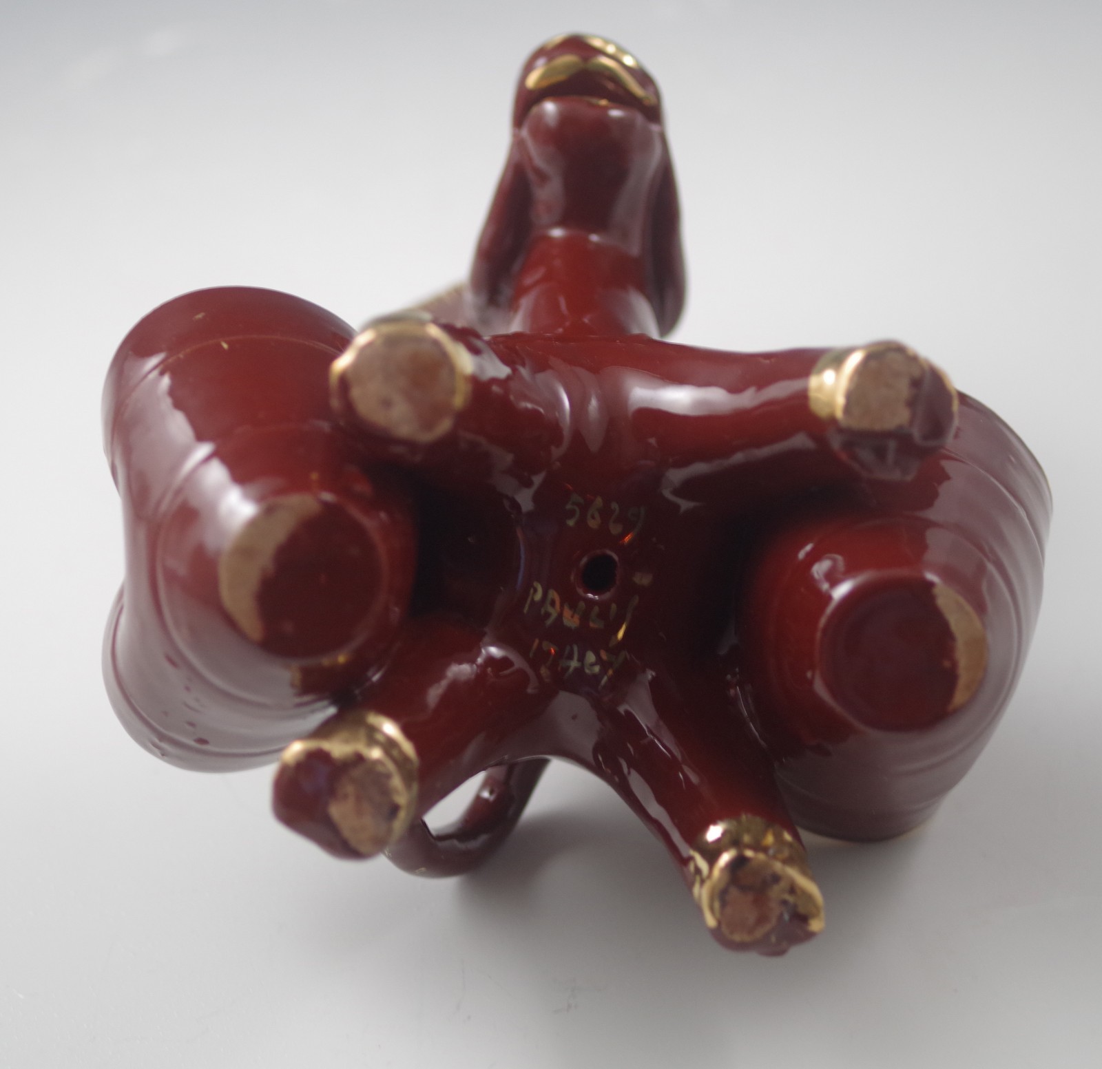 VTG ITALY POTTERY BROWN AND GOLD DONKEY VASE SCULPTURE UNUSUAL | eBay