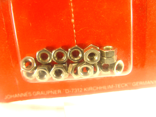 Muttern M4 Stahl vernickelt - Schiff Modellbau Zubehör Graupner 724 ...