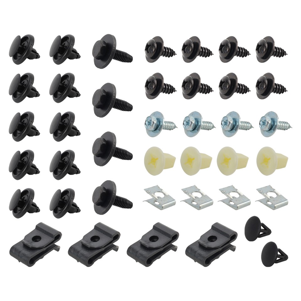 40Pcs Engine Undertray Cover Clip Bottom Shield Guard Screw Mixed Size ...