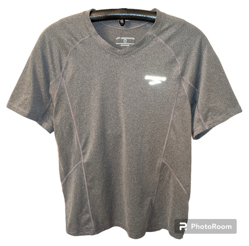BROOKS Equilibrium Performance Shirt Running Gym Reflective Mens Sz ...