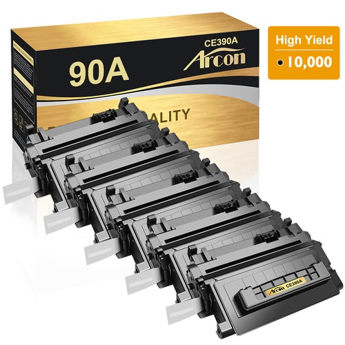 5PK CE390A 90A Toner for HP LaserJet Enterprise 600 M601dn M601n M602dn ...