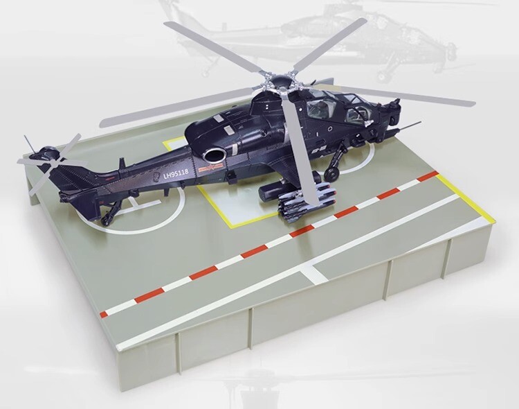 Military Aircraft 1:48 Model Armed Helicopter Alloy Display Men Model ...