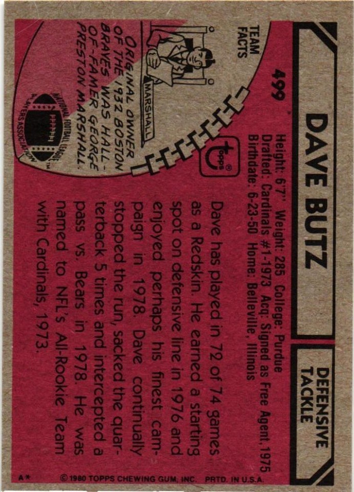 DAVE BUTZ CARD # 499 FREE SHIPPING B11R3S6P2 | eBay