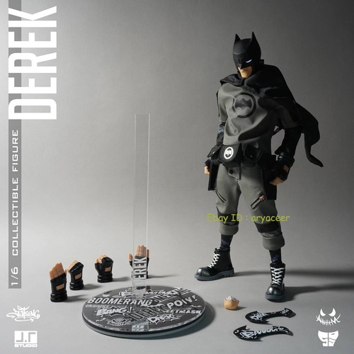 JT STUDIO Street Mask Series Batman Derek 1/6 Action Figure Model In ...