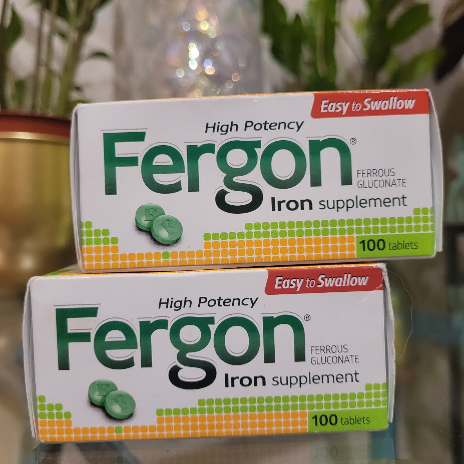 2x Fergon High Potency Iron Supplement Highly Soluble & Easily Digested ...