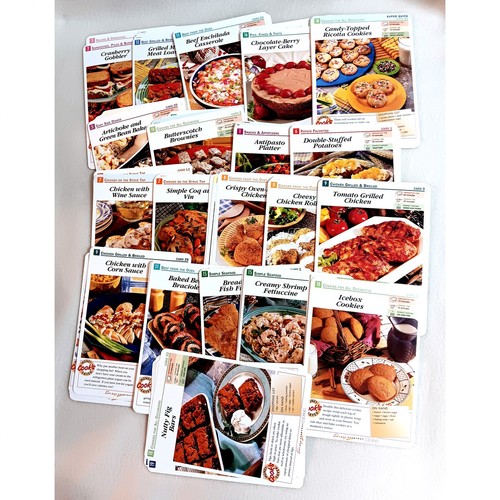 Lot of 194 Easy Everyday Cooking recipe cards full color easy ...