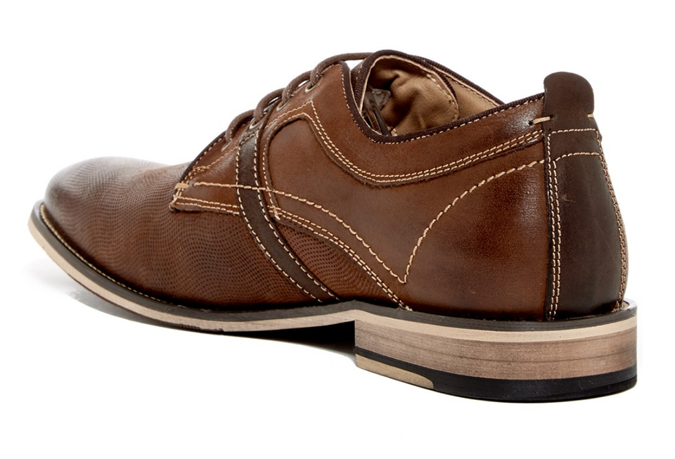 NEW STEVE MADDEN KAIDEN TAN COGNAC LEATHER OXFORD SHOES MENS 11 | eBay