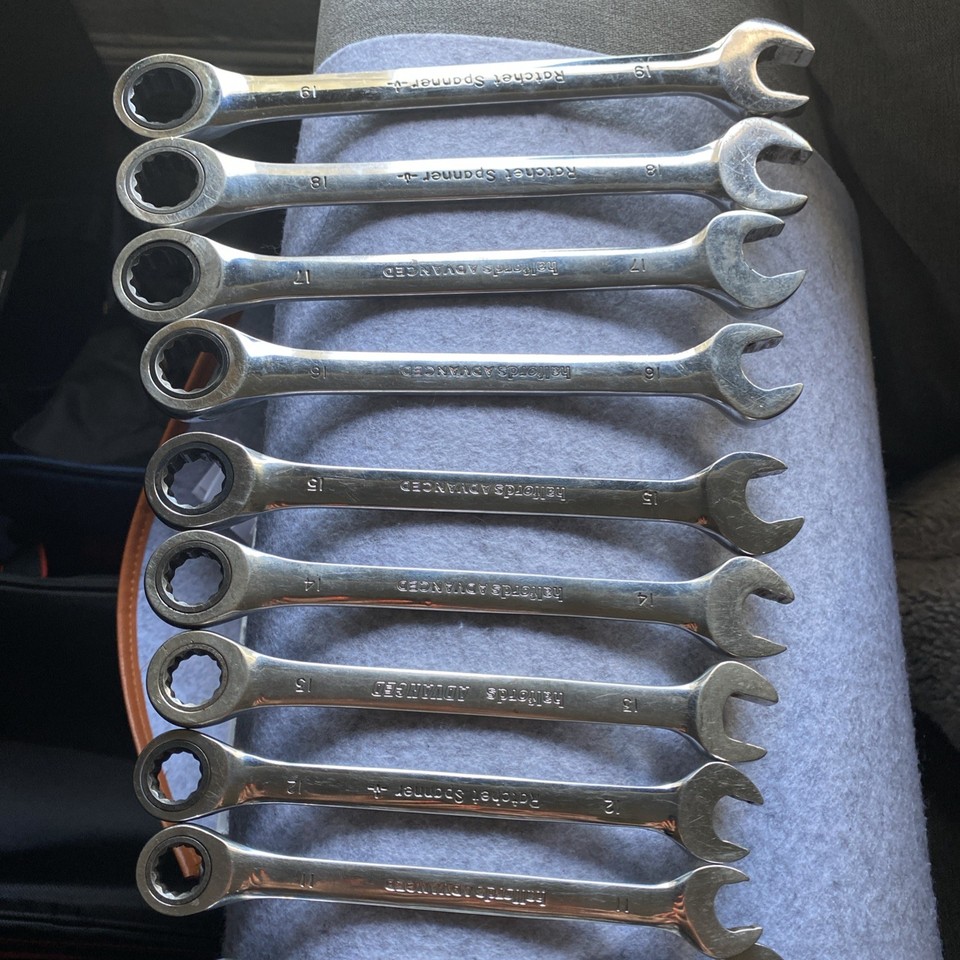 Halfords Advanced Ratchet Spanner’s. Whole Set. Lifetime Guarantee on ...