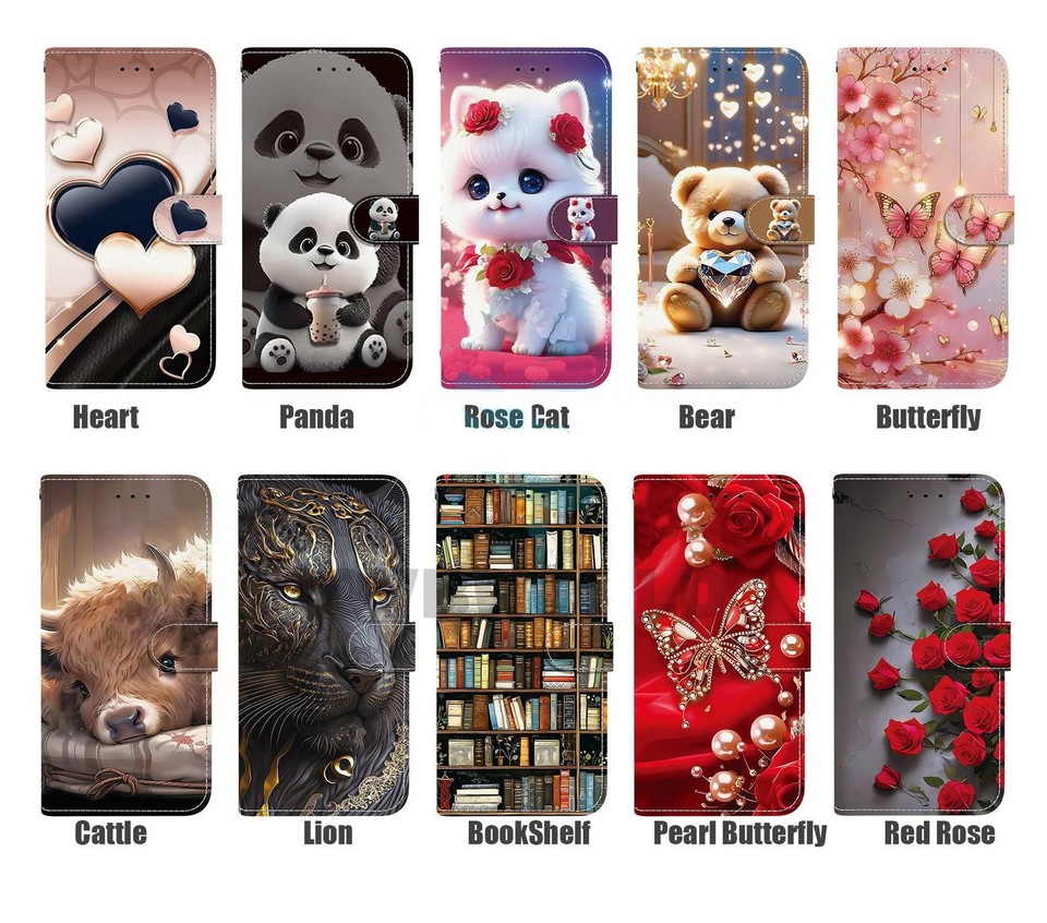 Flower Cat Bear Wallet Phone Case for OnePlus 13 Nord CE5 Nord 5 4 3 ...