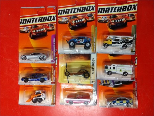 MATCHBOX CAR (VEHICLES) COLLECTION NINE VINTAGE CARS IN ORIGINAL ...