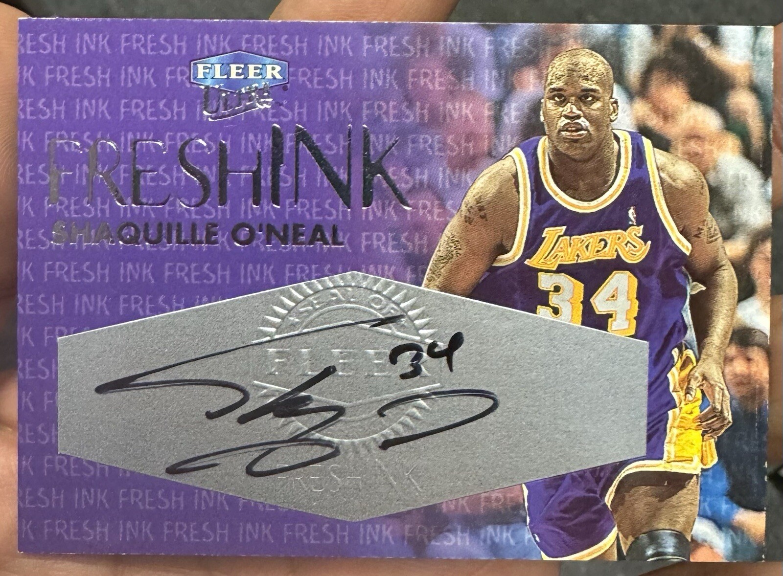 1999-00 Fleer Shaquille O’neal Fresh Ink Auto /200! Impossible to find ...
