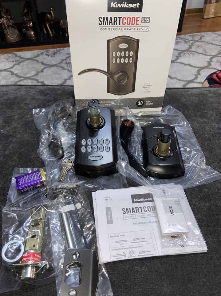 Kwikset Smartcode 955 Keypad Electronic Lever Door Lock Deadbolt ...