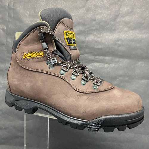 Sz 9.5- Asolo Ranier Plus Hiking Boots Nubuck Leather Vibram Lug Sole ...