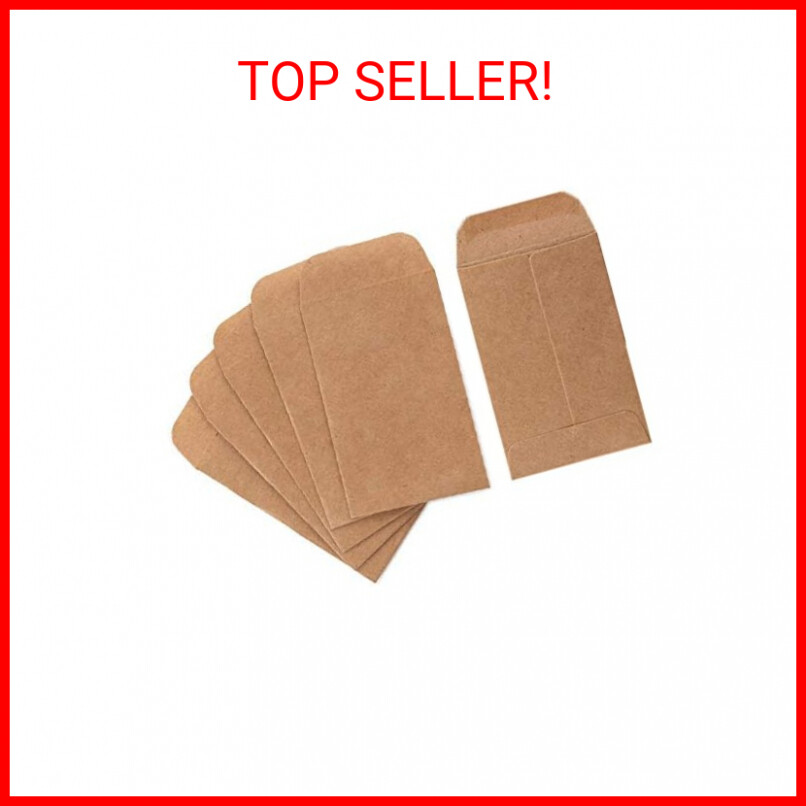 Coin And Small Parts Envelopes 500 Pack 2.25"x 3.5" With Gummed Flap ...