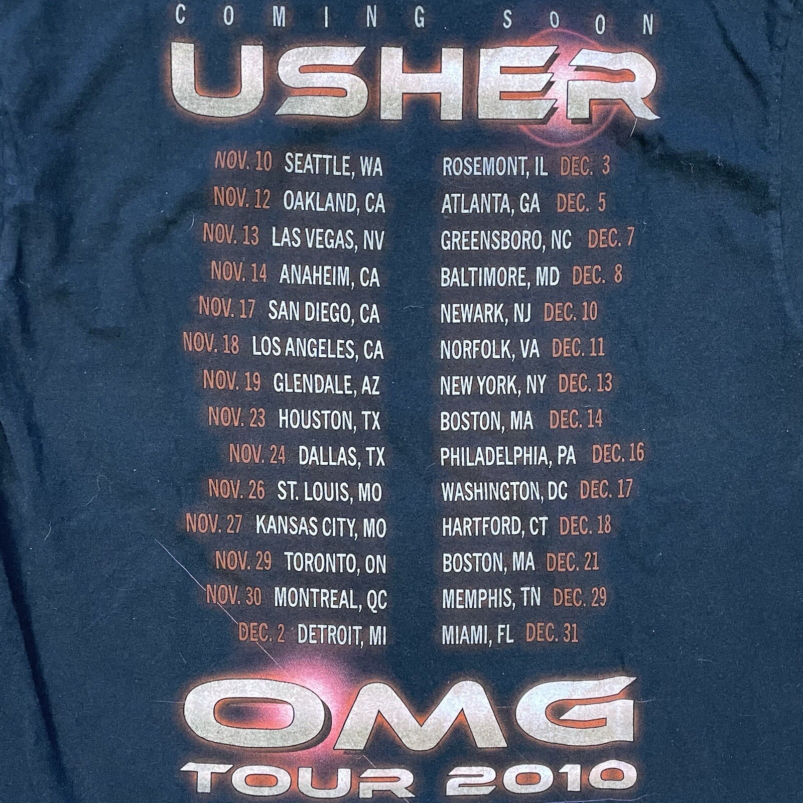 2010 Usher OMG American Concert Tour Coming Soon Rap … - Gem