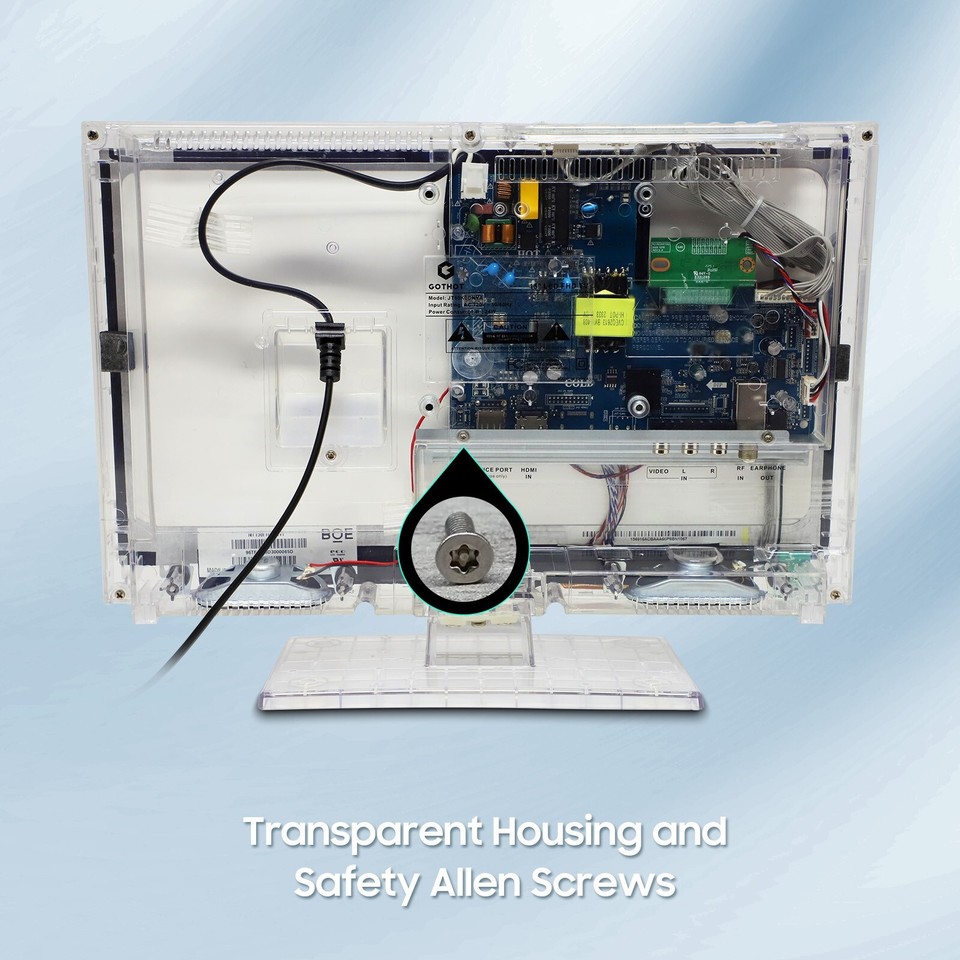 13 inch Transparent TV for Penitentiary LED 1080P FHD Clearview TV FM ...