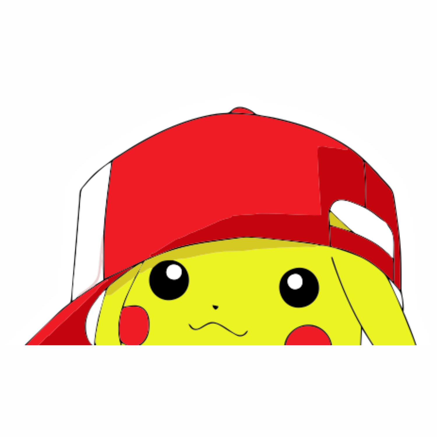 PIKACHU RED HAT 5" 1/4 x 3" in POKEMON ANIME Full Color Sticker | eBay