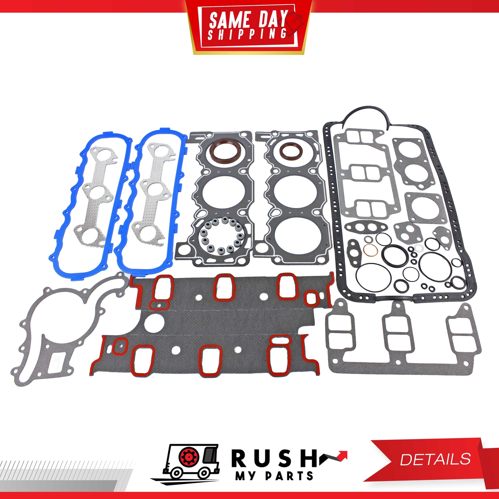 86-89 Master Engine Rebuild Kit For Ford Bronco 2.9L V6 OHV 12v DNJ ...