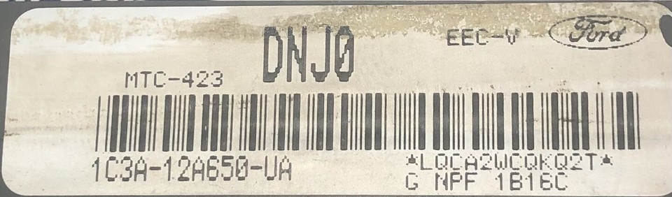 2001 FORD F SERIES F250 F350 SUPER DUTY 6.8L COMPUTER PCM 1C3A-12A650 ...