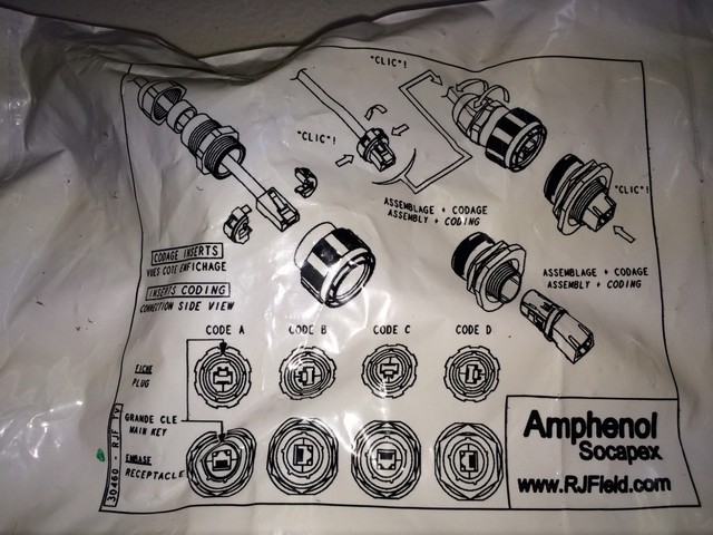 Genuine Amphenol RJF Connector RJFTV6MG 15-08 for sale online | eBay