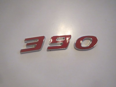 FORD 390 ENGINE ID FENDER HOOD SCOOP QUARTER TRUNK EMBLEM - RED | eBay