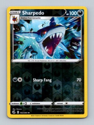Pokémon TCG Sharpedo Fusion Strike 163/264 Regular Uncommon | eBay