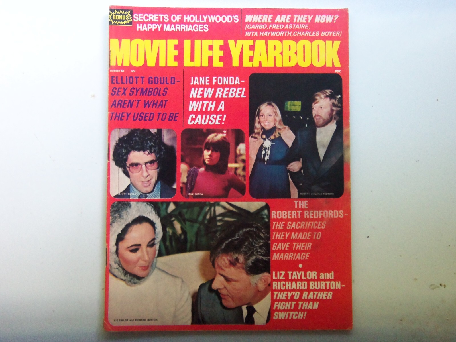 MOVIE LIFE YEARBOOK MAGAZINE #48 1971, JANE FONDA LIZ TAYLOR ROBERT ...