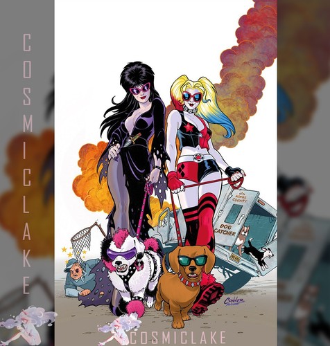 ELVIRA X HARLEY QUINN #2 AMANDA CONNER VIRGIN VARIANT PRESALE 9/24 ☪ | eBay