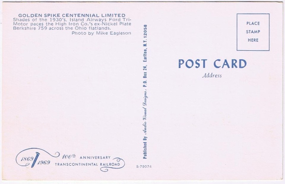 Postcard Golden Spike Centennial Ltd Ohio Flatlands | eBay
