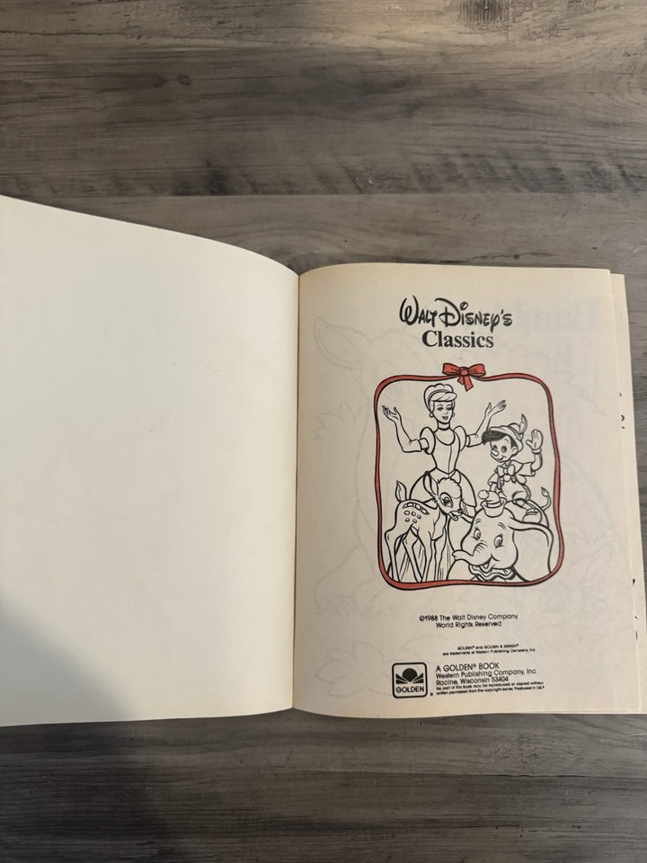 Vintage Golden Walt Disney’s Classics Trace & Color | eBay