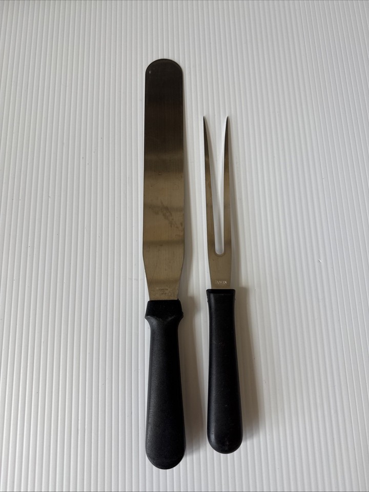 Mercer Cutlery M14007 Carving Fork M18800 Bread Knife Stainless Steel ...