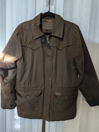 Outback Trading Co 2103 Round Up Jacket Women Oilskin Brown Waterproof ...