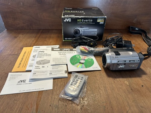 JVC Everio GZ-HD5U 3CCD 60GB Hard Disk Drive HD Camcorder, Remote, Ac ...