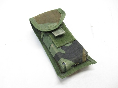 USED USGI MILITARY ARMY SURPLUS WOODLAND BDU M81 DOUBLE MAGAZINE POUCH ...