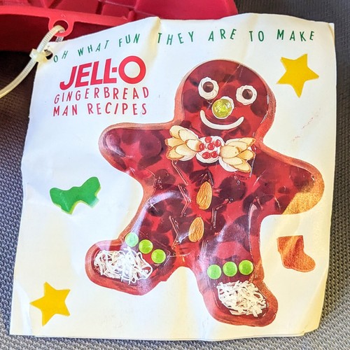 JELLO Large Gingerbread Man Mold Jiggler Cookie Cutters Christmas Kraft ...